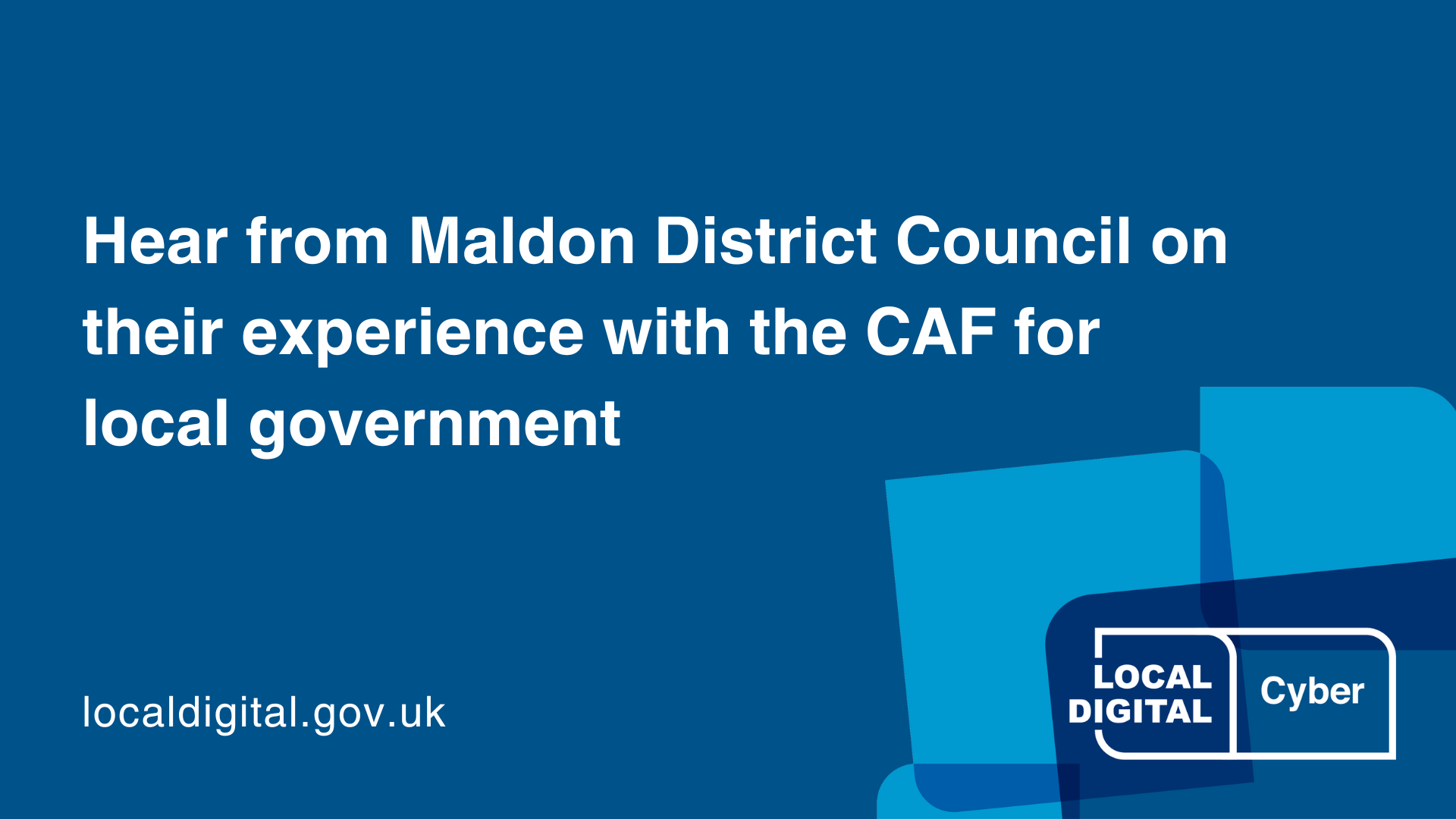 Maldon District Council's experience with the CAF for local government ...